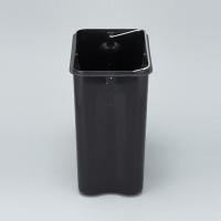 China Stainless Steel Foot Pedal Trash Bin 5L Rectangular with Soft Close Lid for sale