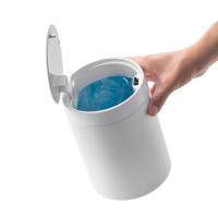 China 1.5L Stainless Steel Desktop Touch Garbage Can With STANDING Design for sale