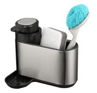 China Sustainable Steel Kitchen Sink Caddy Organizer With Knife Block And Holder for sale
