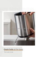 China Modern Stainless Steel Knife Block Holder 18x11.5x19.4mm for Sustainable Kitchen for sale