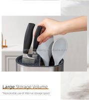 China Modern Stainless Steel Knife Block Holder 18x11.5x19.4mm for Sustainable Kitchen for sale