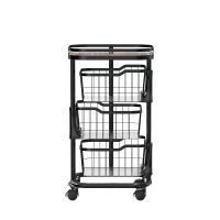 China Standing Type Metal Storage Cart Organizer Trolley Cart For Functional Design for sale
