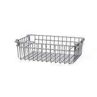 China Iron 	Bedroom Organizer Wire Basket Storage Rack For Kitchen Bathroom for sale