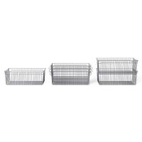 China Stackable Metal Wire Baskets For Storage , Household Metal Mesh Storage Baskets for sale