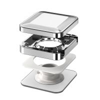 China Stainless Steel Bathroom Shower Caddy , Double Layer Suction Cup Tray Rack for sale