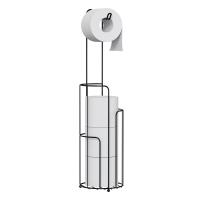 China OEM ODM Acceptable Free Standing Paper Dispenser with Toilet Tissue Roll Storage Shelf for sale
