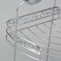 China Organize Your Bathroom with Dual Tier Iron Wire Corner Shower Shelf EUROPEAN Design for sale