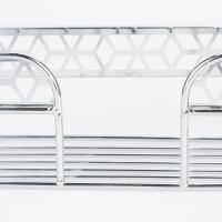 China Bathroom Iron Rack Wall Mounted Stickers Wire Basket Shower Caddy 26*10.5*10.4cm Metal for sale