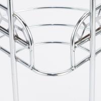 China Chrome Finished Corner Shower Caddy with 2 Tiers Bathroom Iron Rack Wall Mounted Type for sale