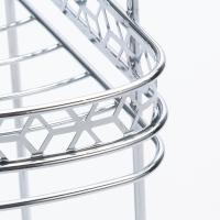 China Chrome Finished Corner Shower Caddy with 2 Tiers Bathroom Iron Rack Wall Mounted Type for sale