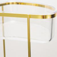 China Triple Tier Metal Bathroom Shower Caddy ，Corner Metal Shower Shelf Standing for sale