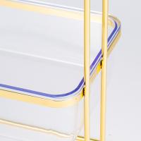 China Standing Metal Corner Shelf Bathroom Caddy 3 Tiers Convenient Modern for sale