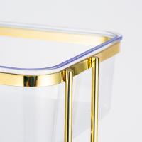 China Standing Metal Corner Shelf Bathroom Caddy 3 Tiers Convenient Modern for sale