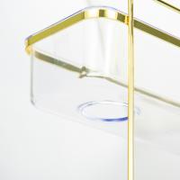 China 2 Tiers Iron Wire Bathroom Shower Caddy ，Suction Cup Shower Shelf Supplier for sale
