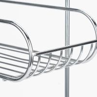 China 2 Tiers Bathroom Organizer Small Hanging Shower Caddy Stainless Steel for sale