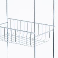 China Chrome Finishing 3 Tiers Bathroom Shower Caddy Standing Type Stainless Steel for sale