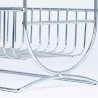 China Chrome Finishing 3 Tiers Bathroom Shower Caddy Standing Type Stainless Steel for sale