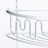 China Effortless 2 Tiers Iron Wire Hanging Shower Organizer No Drilling Required for sale