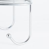 China Effortless 2 Tiers Iron Wire Hanging Shower Organizer No Drilling Required for sale