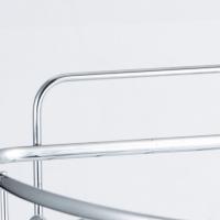 China Effortless 2 Tiers Iron Wire Hanging Shower Organizer No Drilling Required for sale