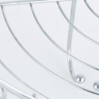 China Effortless 2 Tiers Iron Wire Hanging Shower Organizer No Drilling Required for sale