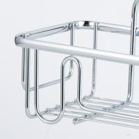 China Stainless Steel Wall Mounted Bathroom Wall Shelf No Drilling 28.2*11.5*10.6cm for sale