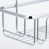 China Stainless Steel Wall Mounted Bathroom Wall Shelf No Drilling 28.2*11.5*10.6cm for sale