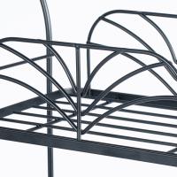 China Iron Wire Basket Metal Shower Shelf Modern Design 3 Tiers Standing Type for sale