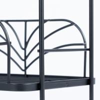 China Iron Wire Basket Metal Shower Shelf Modern Design 3 Tiers Standing Type for sale