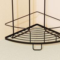China Wall Mounted 3 Tier Shower Corner Shelf For Bathroom Storage And Organization for sale