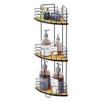China Wall Mounted 3 Tier Shower Corner Shelf For Bathroom Storage And Organization for sale