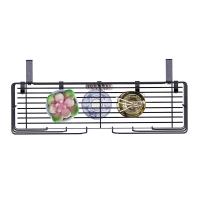 China 2 Layers Metal Bathroom Towel Hook Rack Over Door Hanging Organizer Multifunction for sale
