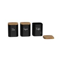 China Metal Bread Bin Set Crown Series Kitchen Storage Containers for Bread Tea and Coffee for sale