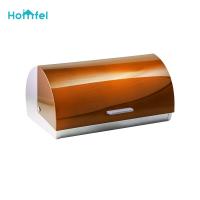 China Customized Powder Coating Kitchen Bread Box , Metal Bread Tin Storage for sale