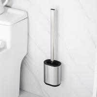 China TPR 2.0 Stainless Steel Toilet Cleaning Brush And Holder Set Modern Design for sale