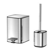 China Fashion Steel Toilet Cleaning Brush And Holder With Contemporary Design for sale