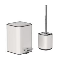 China Fashion Steel Toilet Cleaning Brush And Holder With Contemporary Design for sale