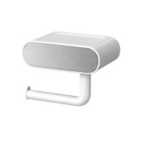 China Stainless Steel Bathroom Toilet Brush And Roll Holder Set OEM Free Standing for sale