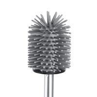 China Stainless Steel Anti Finger Print Toilet Brush for Household TPR Bathroom Cleaning for sale