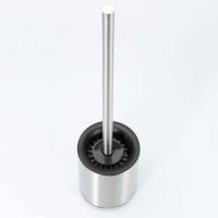 China Stainless Steel Anti Finger Print Toilet Brush for Household TPR Bathroom Cleaning for sale
