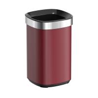 China SS Rectangle Open Top Trash Bin ，Open Lid Trash Can Stainless Steel for sale