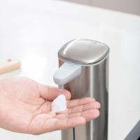 China Touch-Free Rechargeable Sensor Liquid Soap Pump Dispenser , Polished Stainless Steel for sale