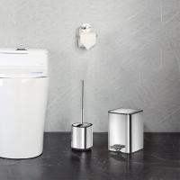 China Fashion Steel Toilet Cleaning Brush And Holder With Contemporary Design for sale