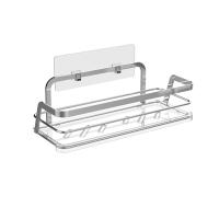 China No Drilling Wall Mounted Shower Caddy Stainless Steel Iron Wire Rack for Bathroom for sale