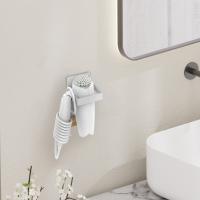 China Wall Mounted Household Magnetic Attraction Shower Rack for Bathroom Hair Dryer Holder for sale