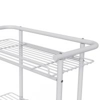 China 3-Layer Over The Toilet Shelves Multifunction Bathroom Storage Rack Bathroom Organizer Space Saver Shelving Units With Rod for sale