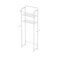 China 3-Tier Laundry Room Shelf Over The Washing Machine Storage Rack Bathroom Organizer Space Saver Shelving Units With Rod for sale