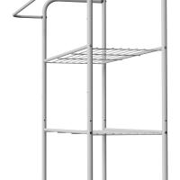 China 3-Tier Laundry Room Shelf Over The Washing Machine Storage Rack Bathroom Organizer Space Saver Shelving Units With Rod for sale