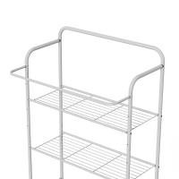 China 3-Tier Laundry Room Shelf Over The Washing Machine Storage Rack Bathroom Organizer Space Saver Shelving Units With Rod for sale