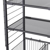 China Pull Out Expandable 3-Tier Laundry Room Shelf Over The Washing Machine Storage Rack Space Saver Shelving Units With Rod for sale